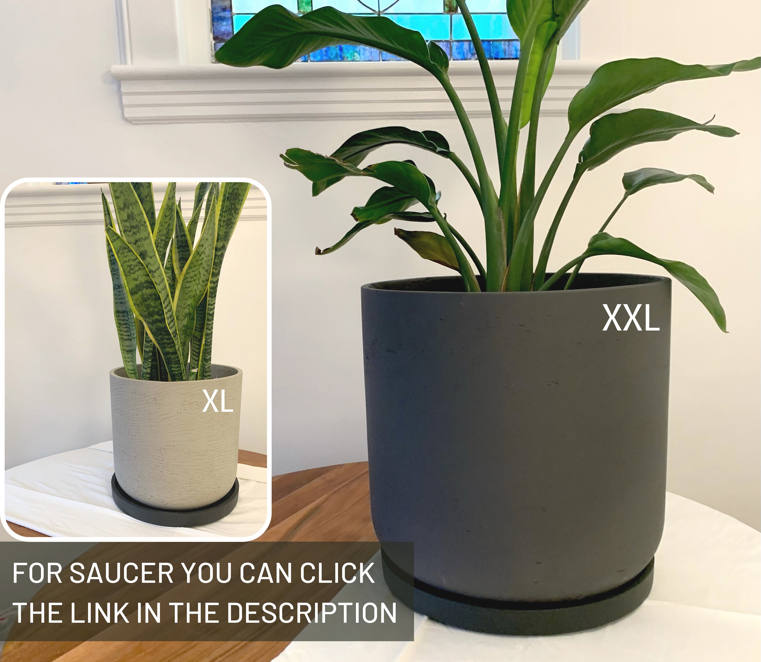 XXL Planter, Extra Large Planter, Concrete Pot, Floor Planter , Indoor ...