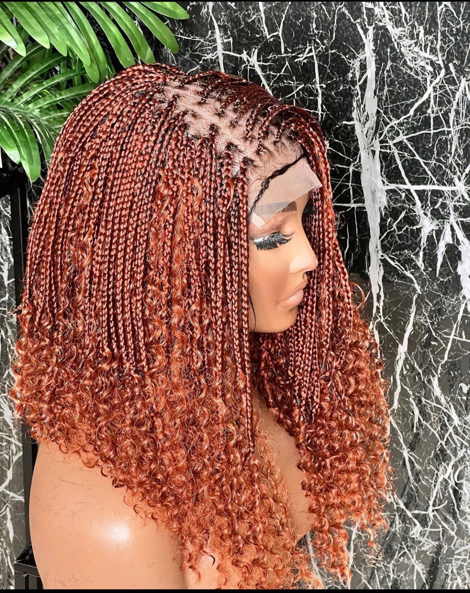 Knotless Goddess Bob Wig, Braided Wig,boho Braids, Bohemian Braids ...