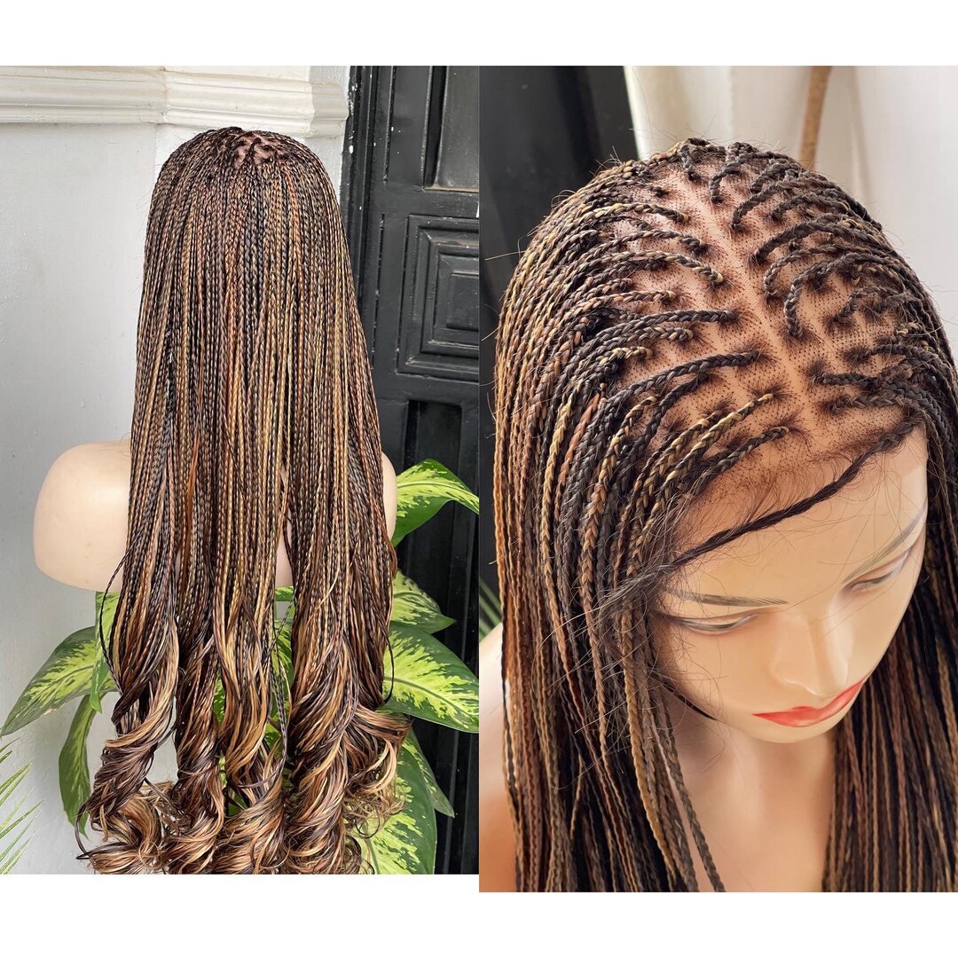 Box Braid Wig, Ombre Braided Wig, Braided Hairstyles For, Wigs for ...