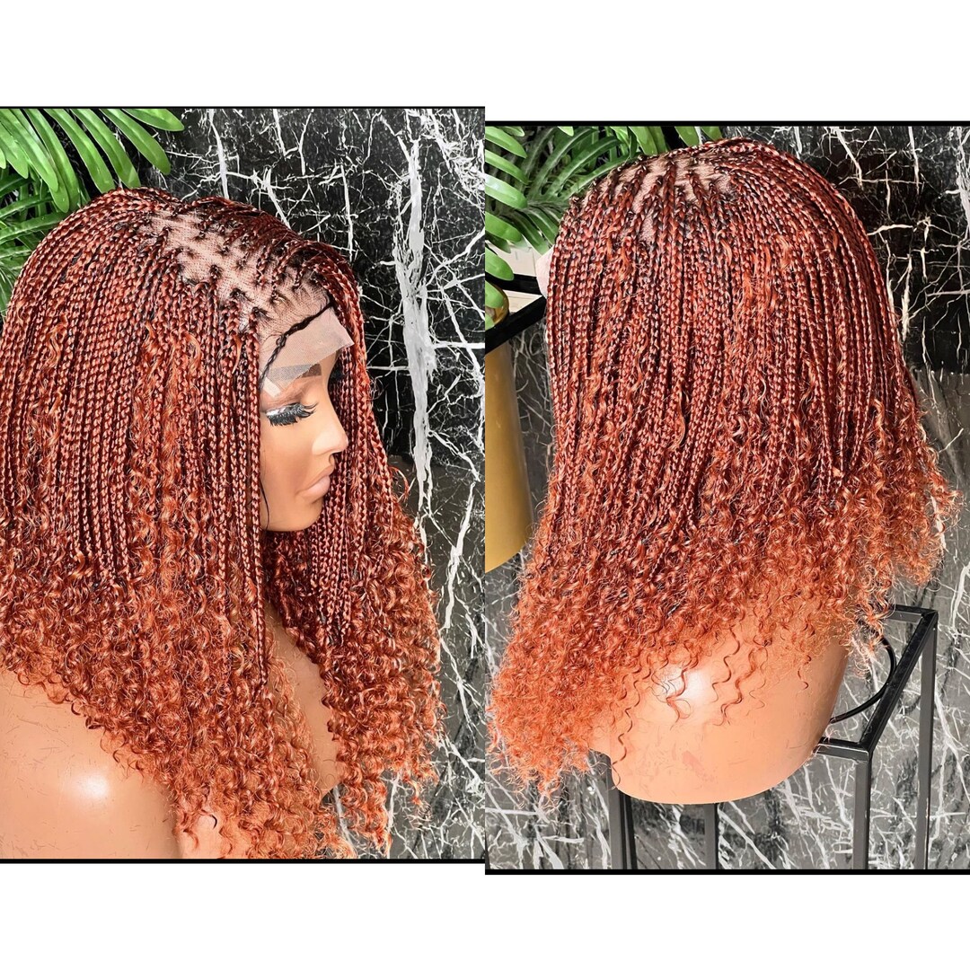 Knotless Goddess Bob Wig, Braided Wig,boho Braids, Bohemian Braids ...
