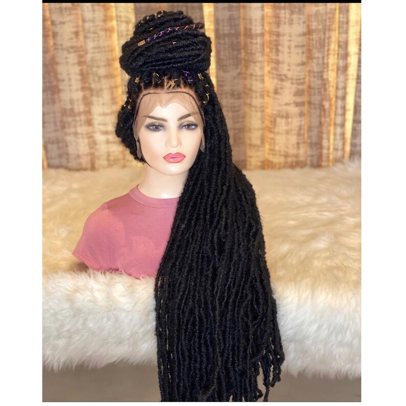 Distressed Faux Locs Dreadlocks Wig Rasta Locs Goddess Locs | Etsy