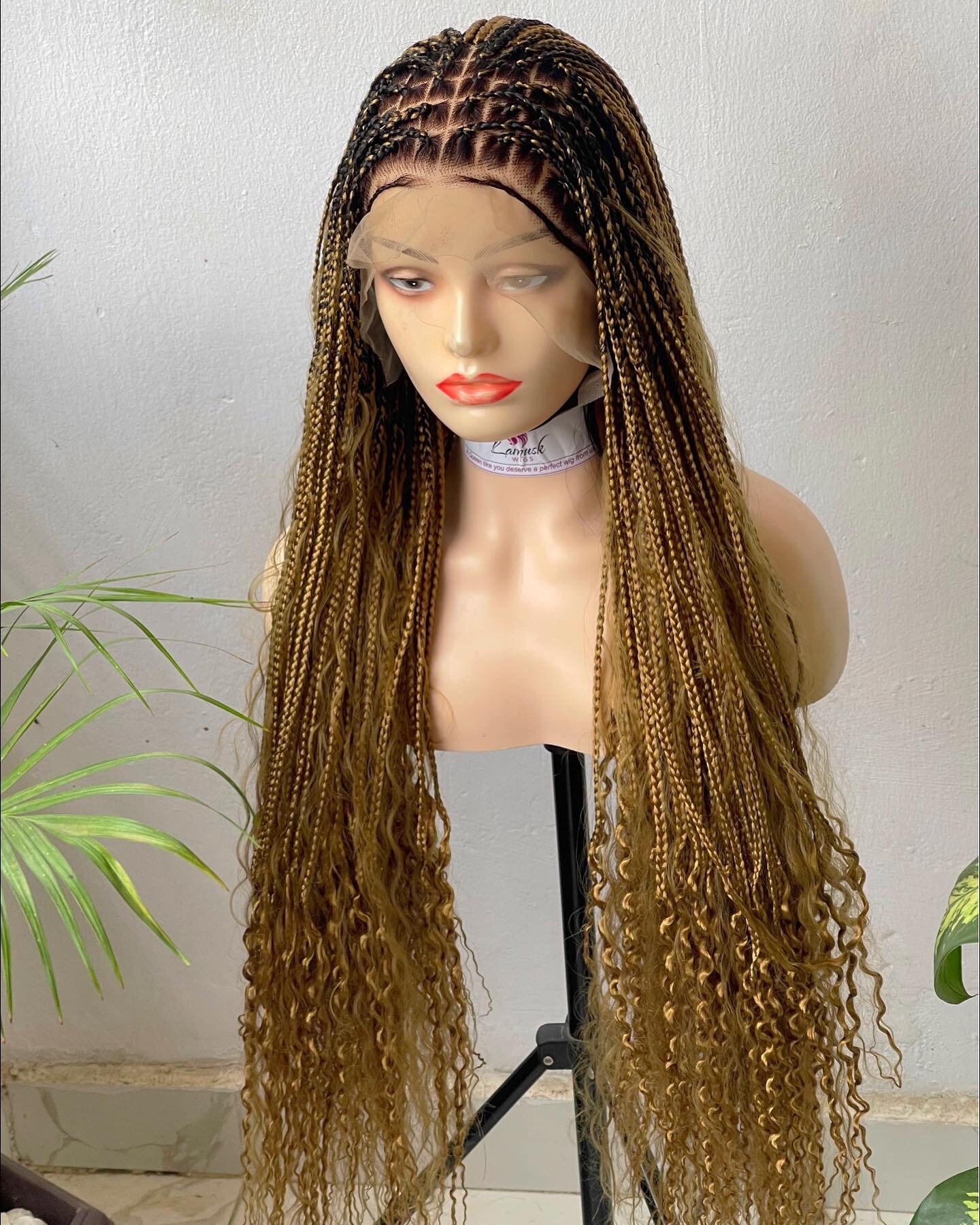 Goddess Braid Wig Wigs for Black Women Braided Wig - Etsy