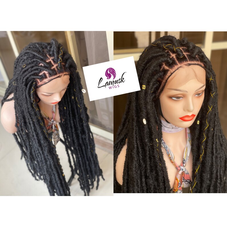 Distressed Faux Locs Dreadlocks Wig Rasta Locs Goddess Locs - Etsy
