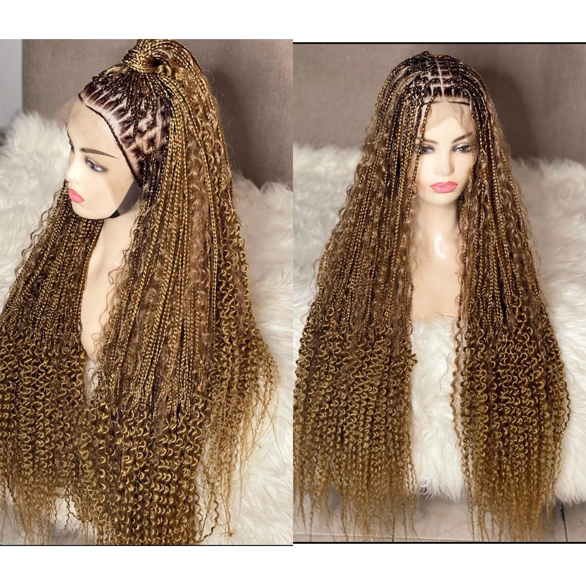 Goddess Braid Wig Wigs for Black Women Braided Wig - Etsy