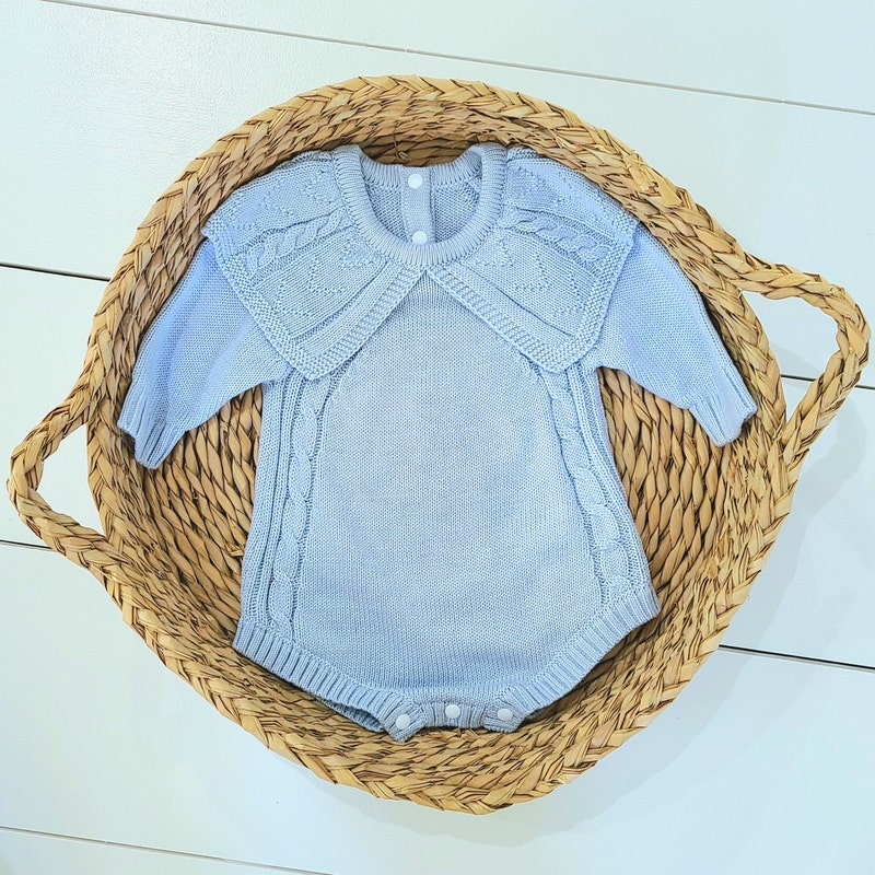 Baby Knit Romper - Etsy