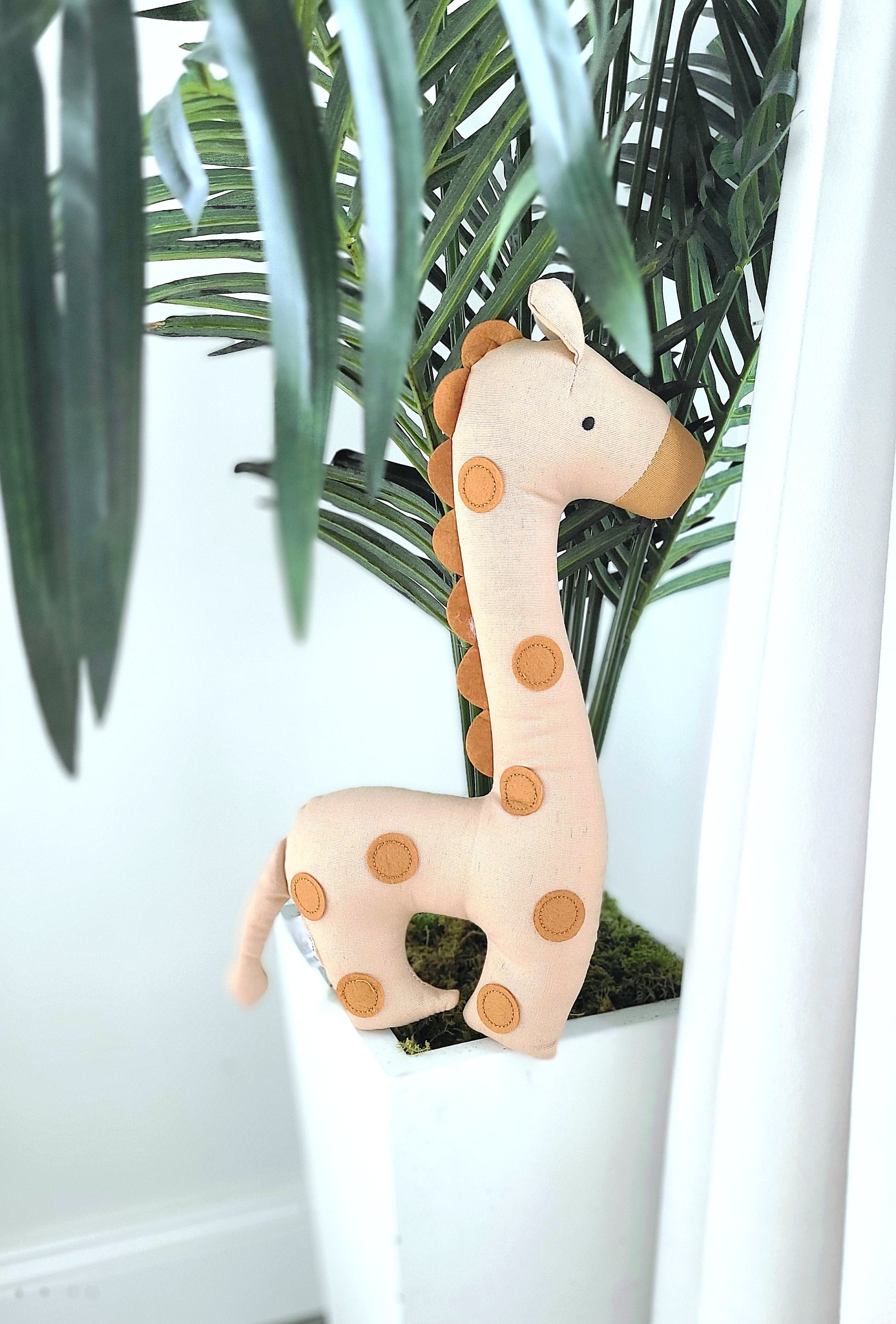 Giraffe Stuffed Animal, Boho Giraffe Doll, Nordic Nursery Decor ...