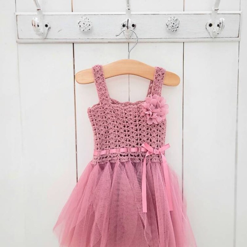 Crochet Tulle Dress Pattern - Etsy