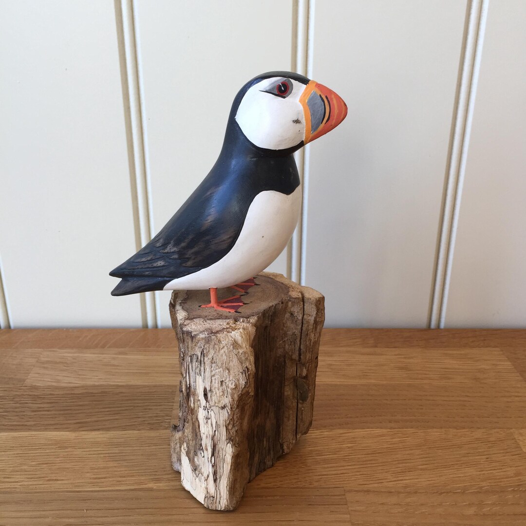 Puffin Wood Carving - Etsy