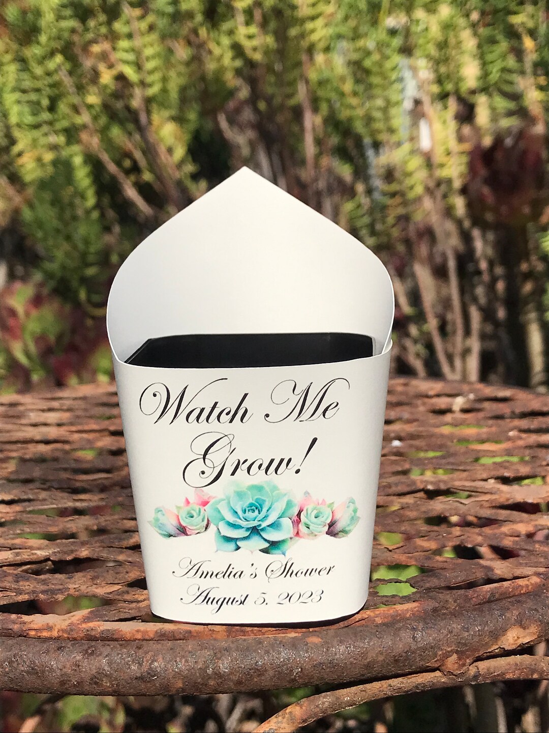 Premium White Dove Succulent Wrappers for Baby Shower Favors as Thank ...