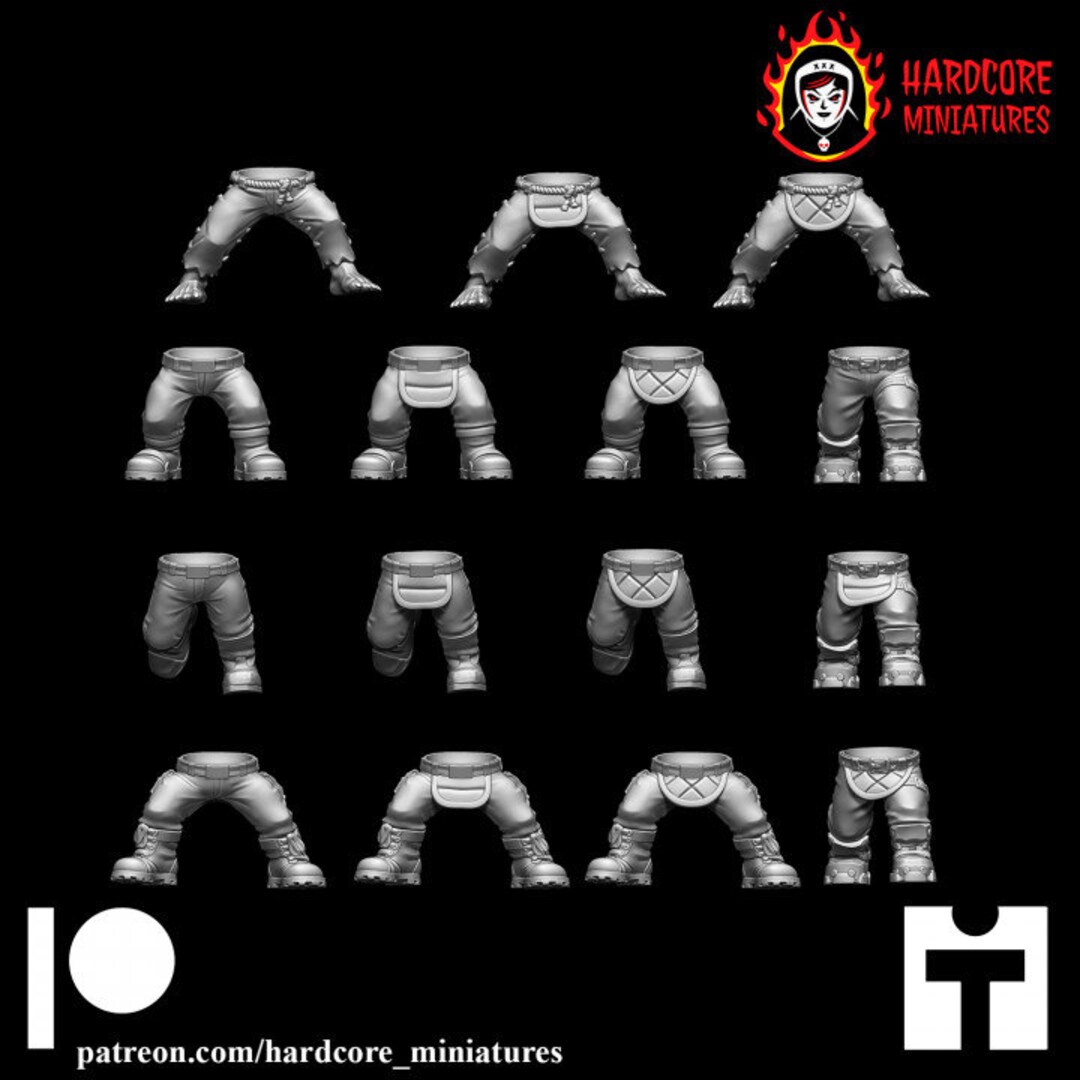 Retro Orks Leg Pack | Space Orks | Hardcore Miniatures - Etsy