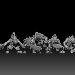 Modular Spaceorks | Multi-pose Ork Builder | @trollet_miniatures - Etsy