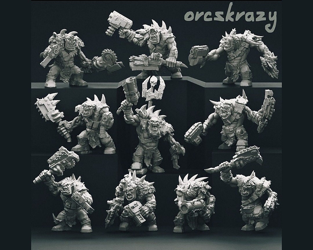 Beast Ork Boys X 10 | Kiborks | Orcskrazy - Etsy