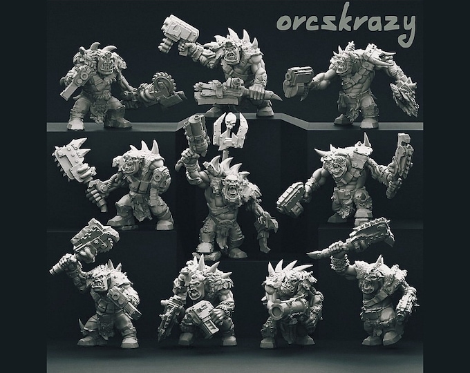 Beast Ork Boys X 10 Kiborks Orcskrazy - Etsy