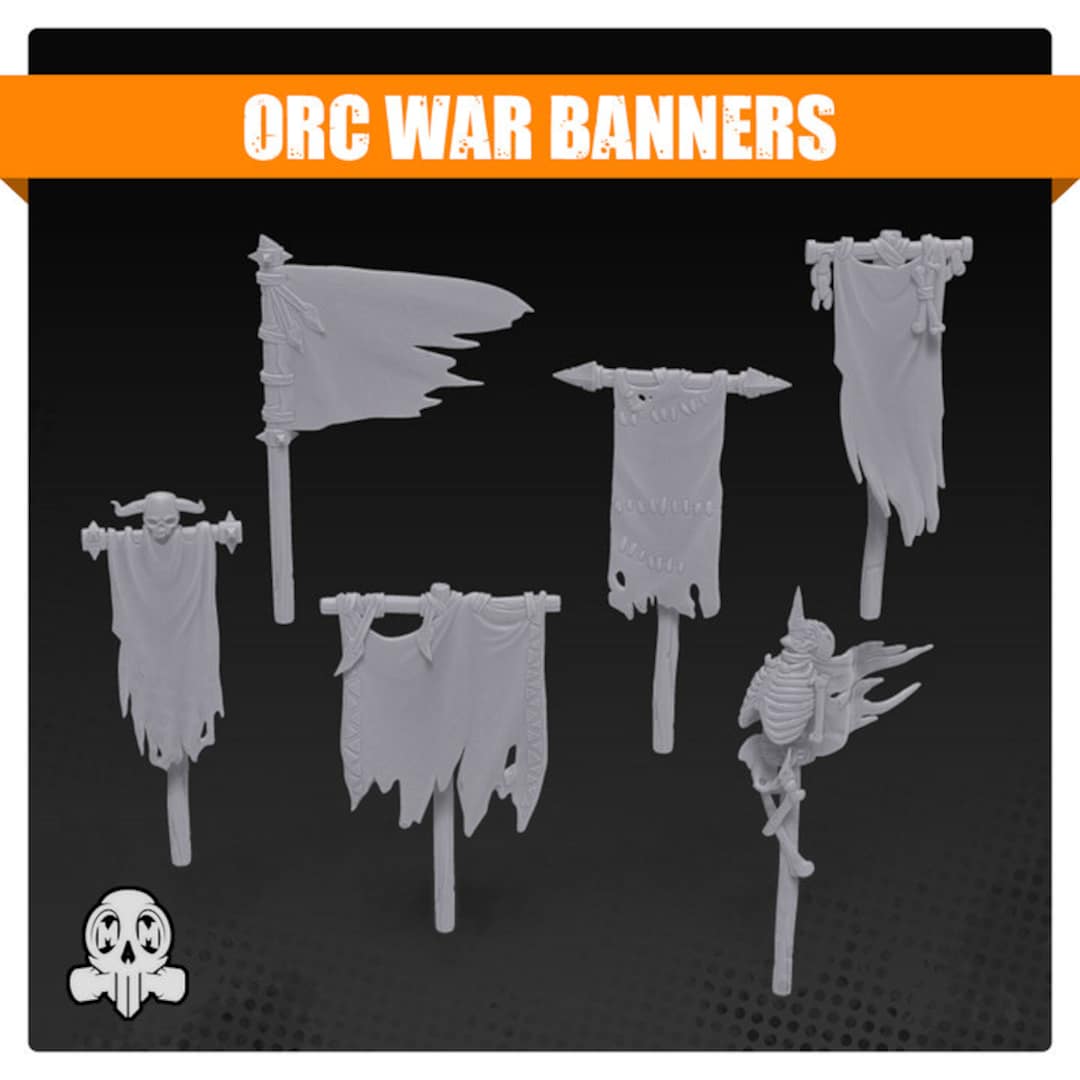 Orc War Banners | Maliciousminis - Etsy