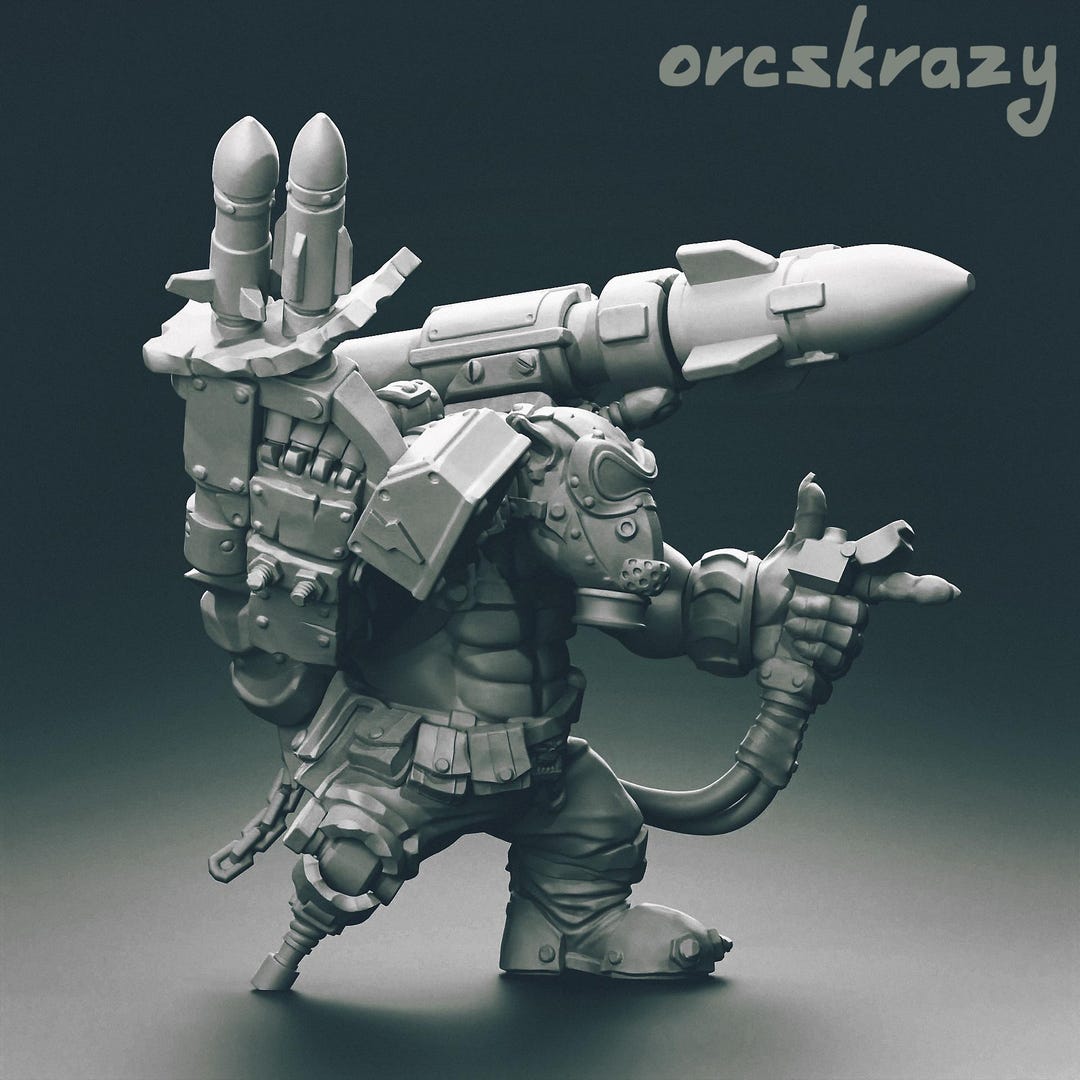 Orc Kommando "rat" | Orc Rokkit Boy | @orcskrazy - Etsy