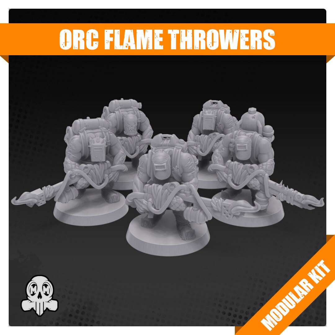 Ork Flame Throwers | @maliciousminis - Etsy
