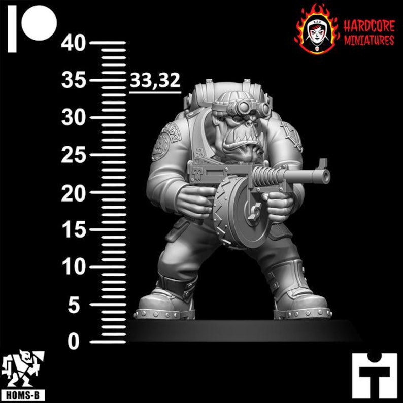 Space Orc Kommandos | Hardcore Miniatures - Etsy