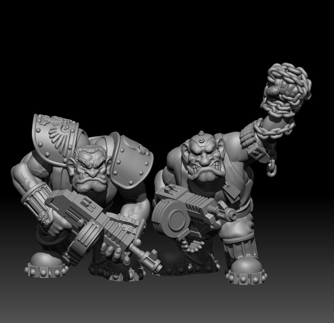 Ogre Mercenaries Spaceorks trollet_miniatures - Etsy