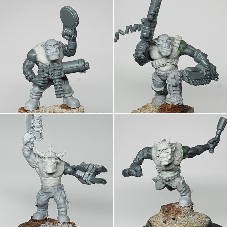 Scrapper Orc Heads (x12) | Hardcore Miniatures - Etsy