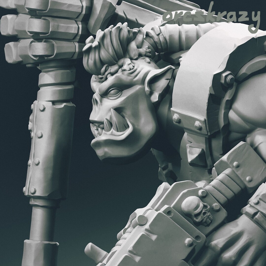 Ork Nob With War Banner orcskrazy - Etsy