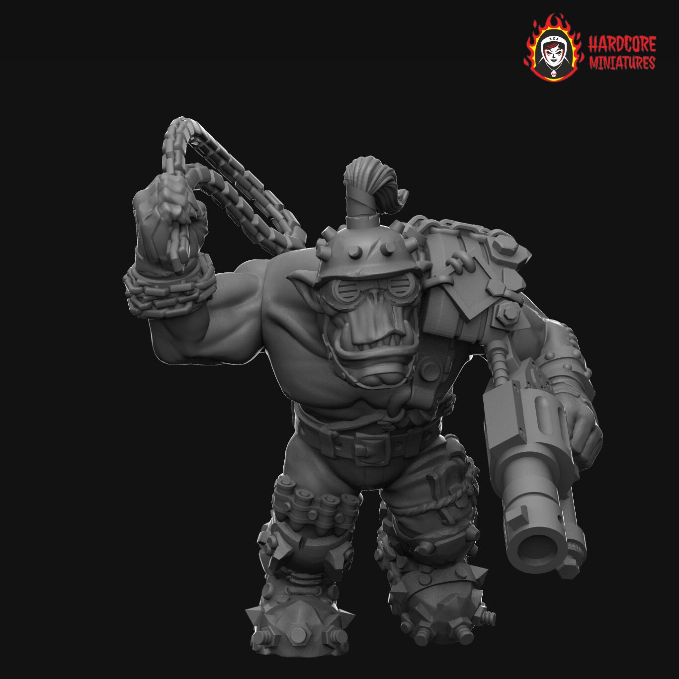 Scrapper Orc Heads (x12) | Hardcore Miniatures - Etsy