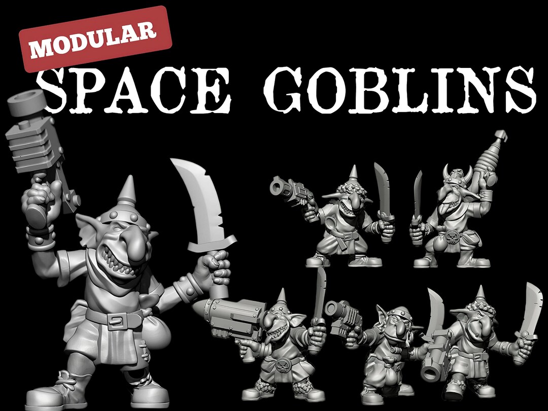 Space Goblins V2 | Modular | @trollet_miniatures - Etsy