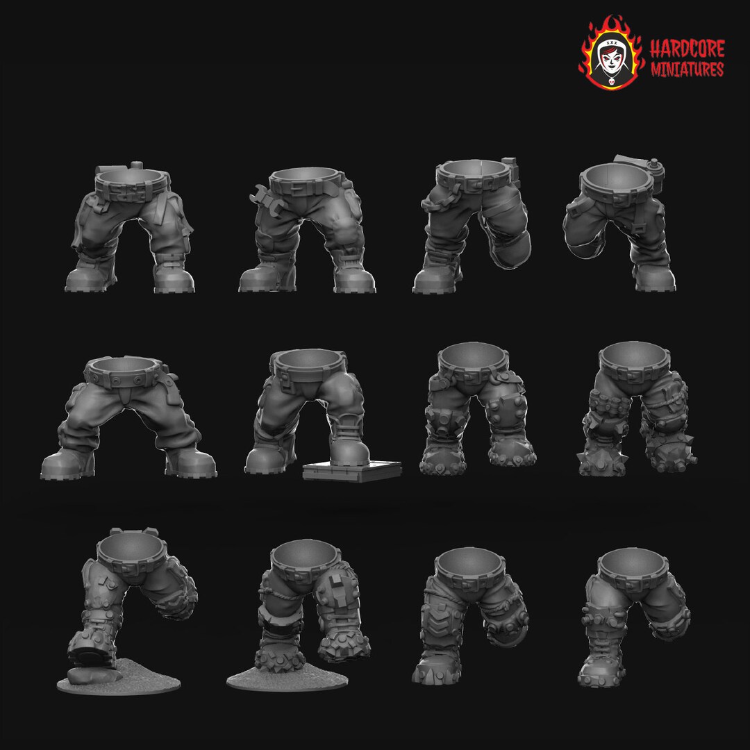 Orc Legs (x12) | Hardcore Miniatures - Etsy