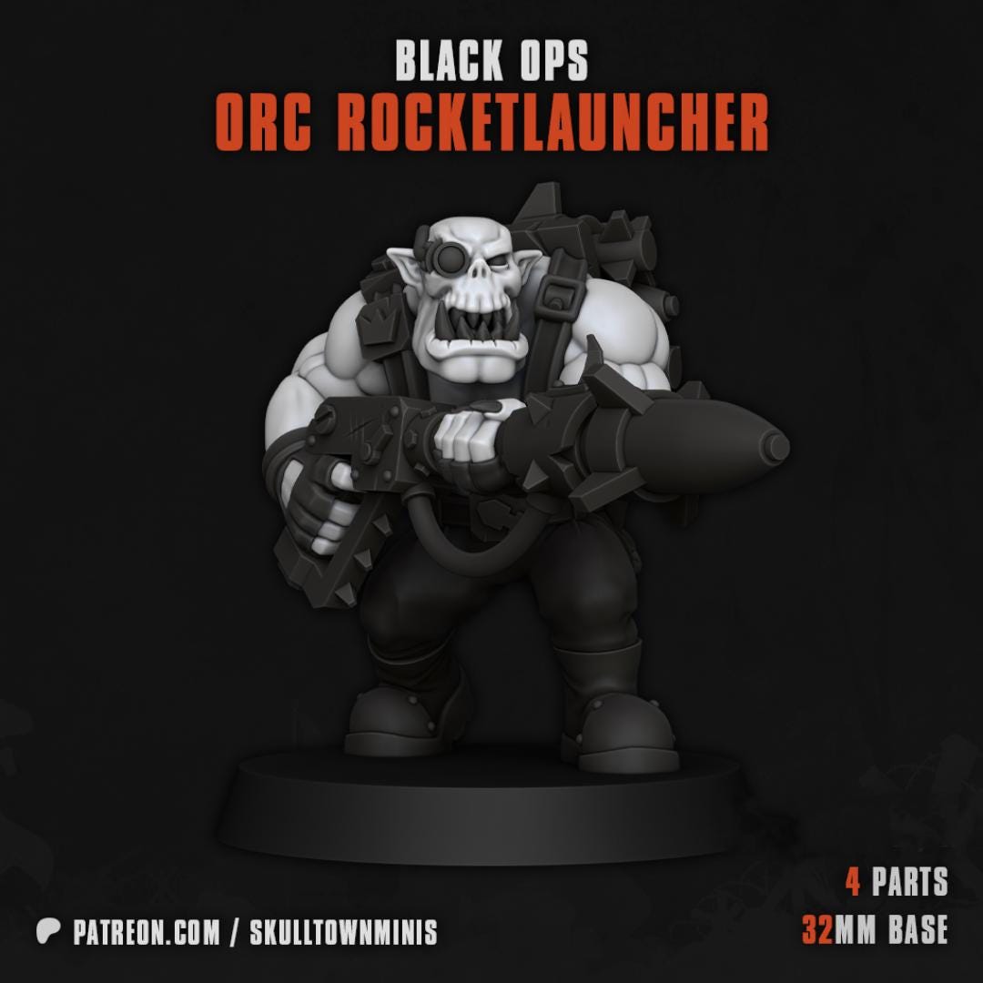 Orc Rocket Launcher | Skulltown Minis - Etsy