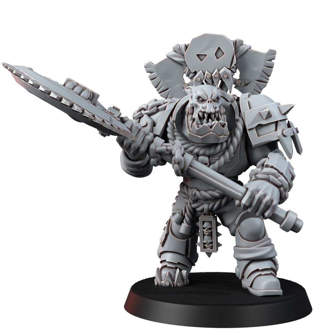 Ork Warboss in Mega Armor - Etsy