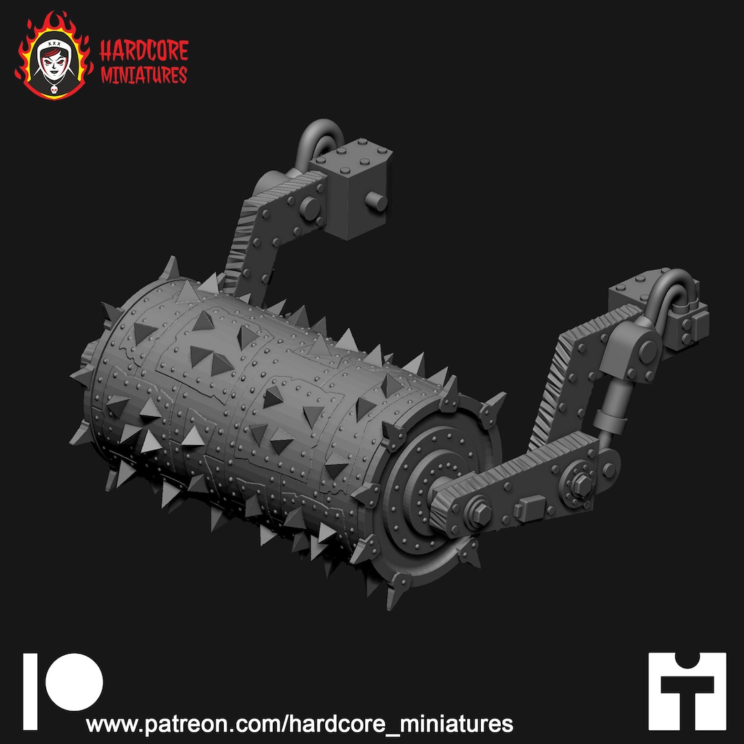 Death Roller for Orc Battle Wagon | Hardcore Miniatures - Etsy