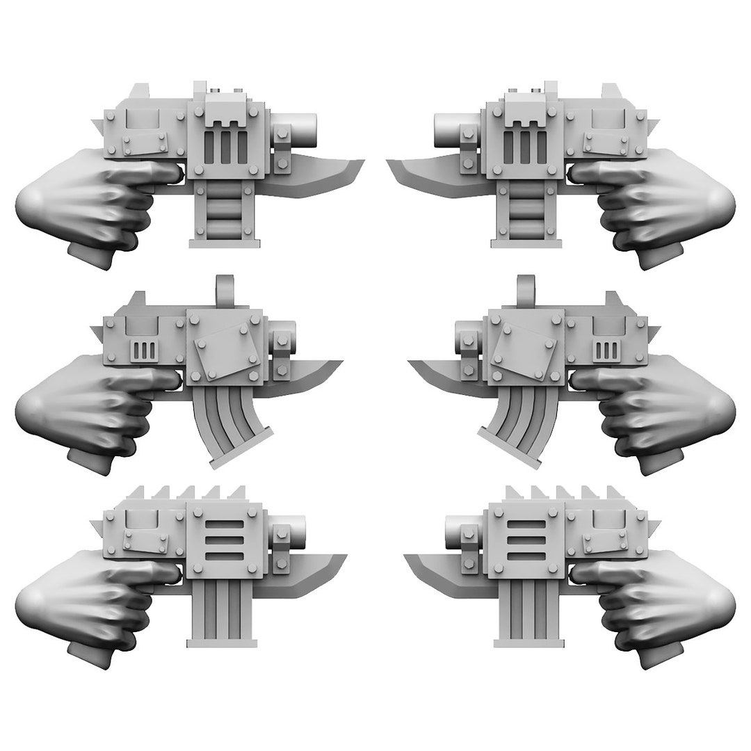 Ork Pistols V2 | Maliciousminis - Etsy