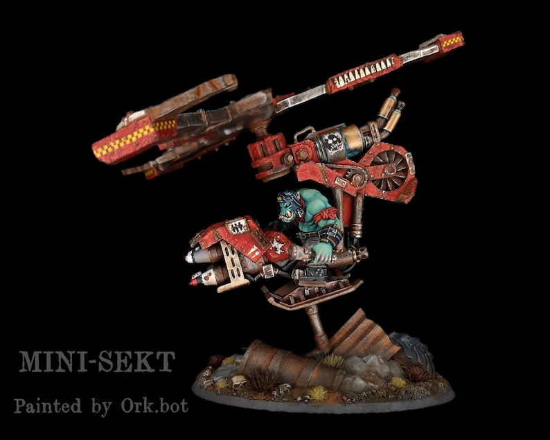 Deffkopta Ork Helicopter Painted by ork.bot - Etsy