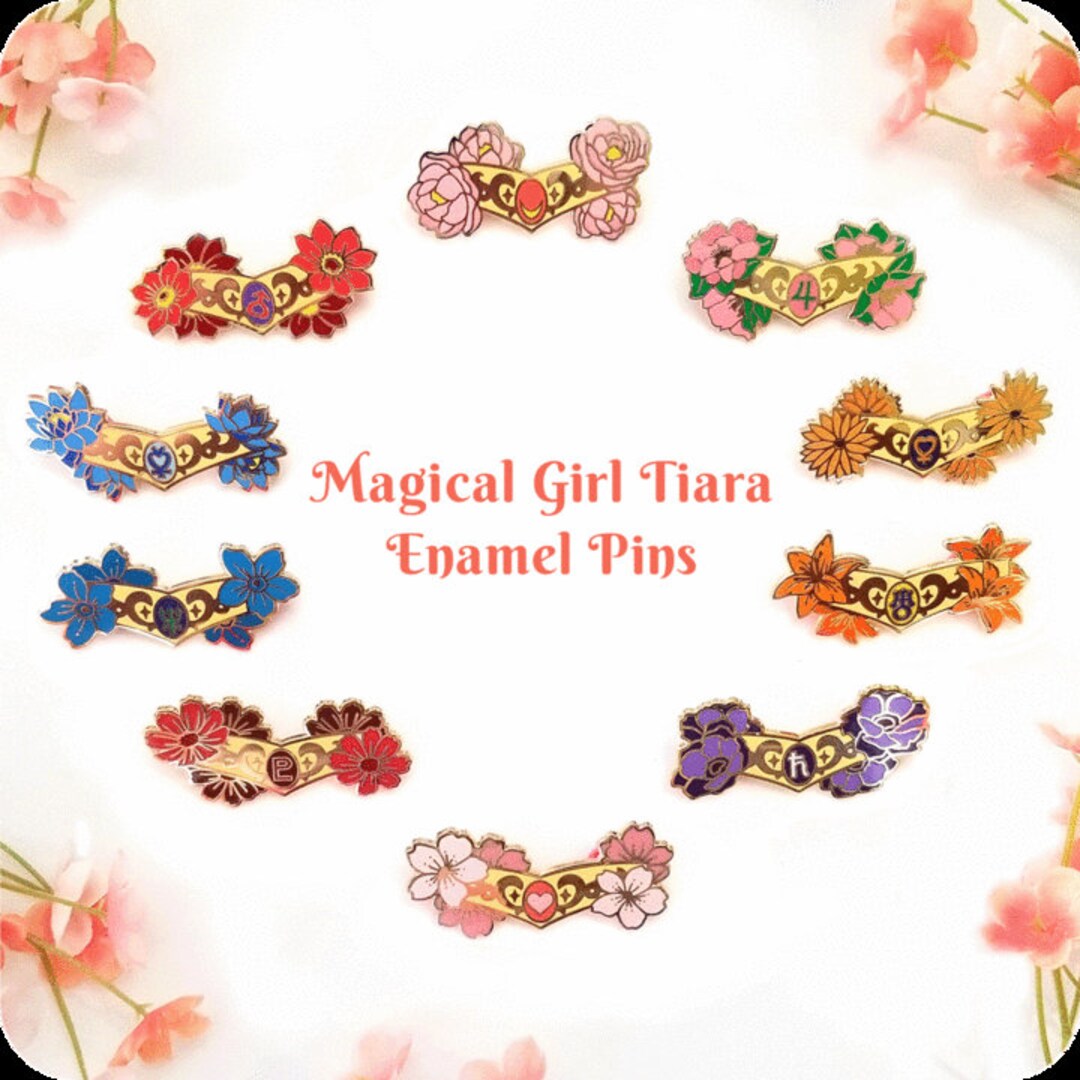 Magical Girl Tiara Enamel Pins - Etsy