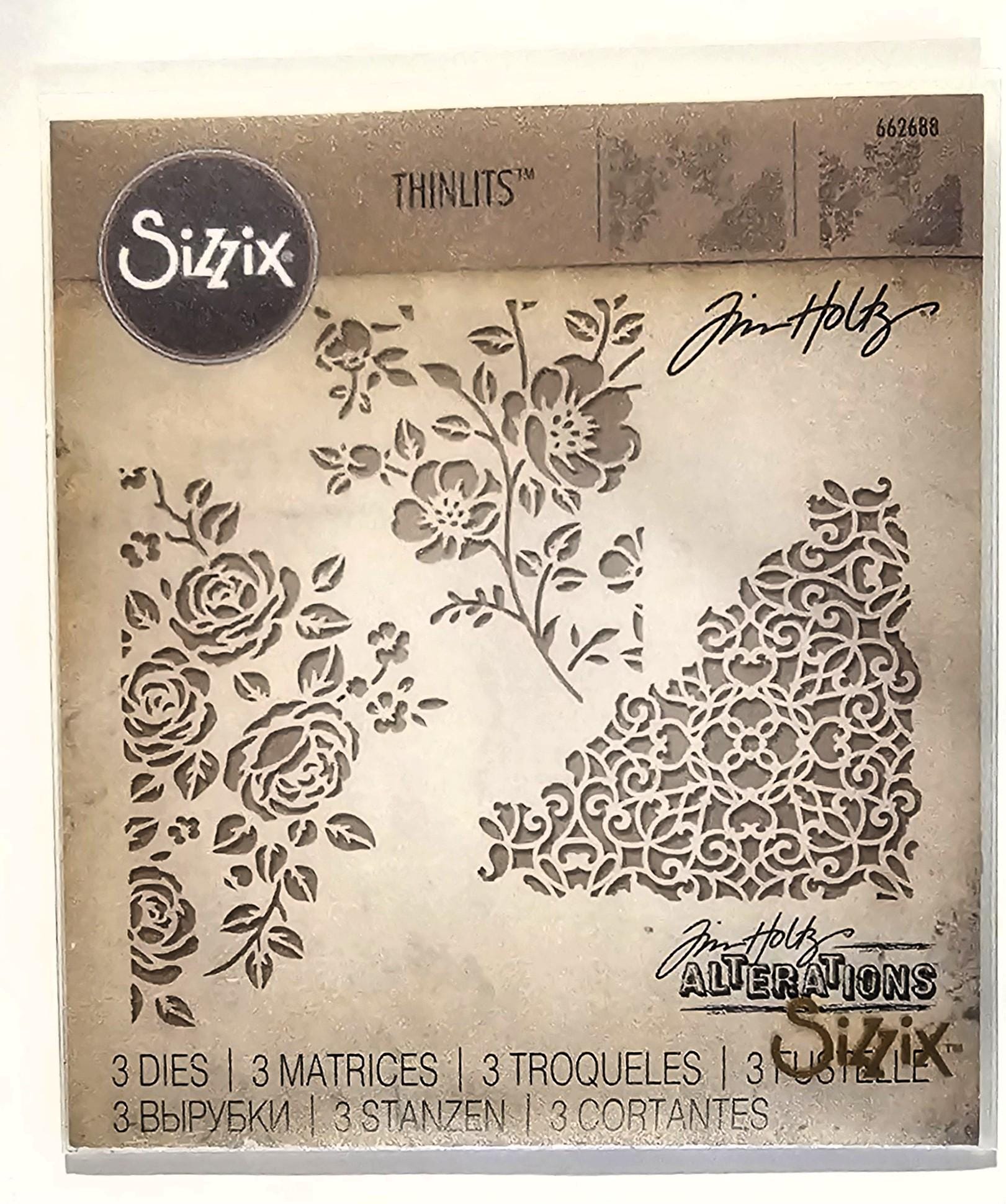 Tim Holtz Thinlits Dies Adorned, Circle Play, Festive Repeat, Mixed ...