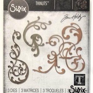 Tim Holtz Thinlits Dies Crazy Things, Gearhead, Mixed Media #1 or #5, Adorned, Prehistoric ...