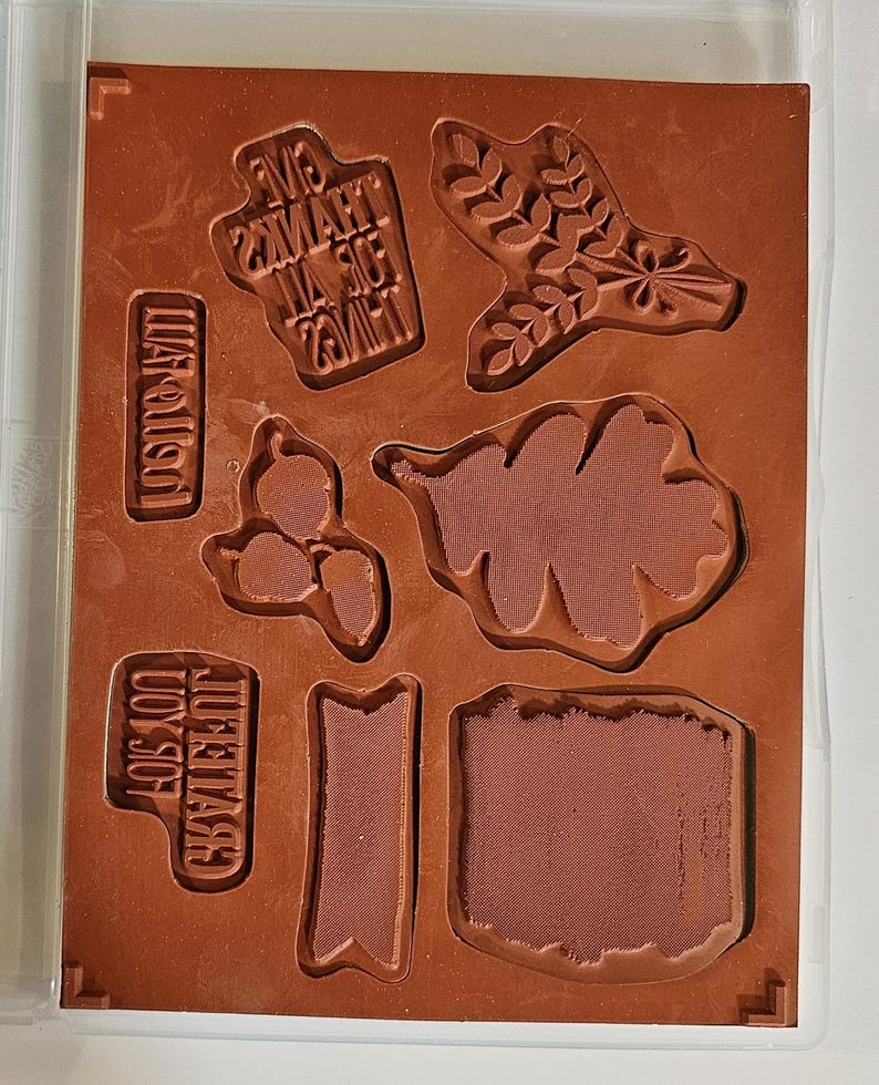 Stampin' Up! Red Rubber Stamp Sets- Retired - Etsy