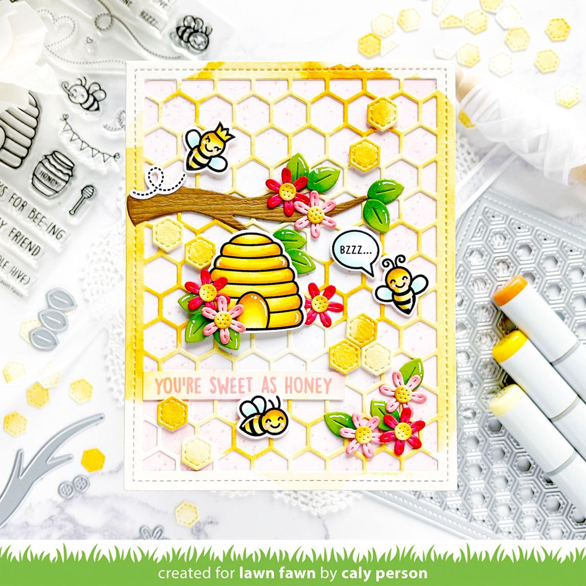 Lawn Cuts Honeycomb Backdrop Die Lawn Fawn 3142 - Etsy