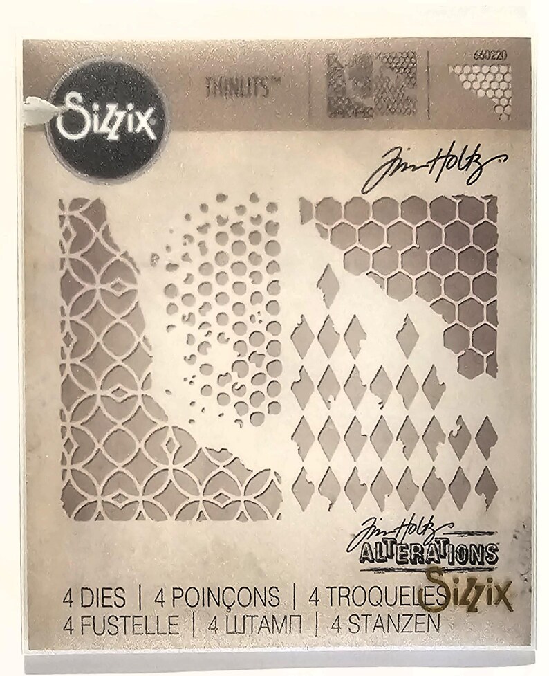 Tim Holtz Thinlits Dies Crazy Things, Gearhead, Mixed Media #1 or #5, Adorned, Prehistoric ...