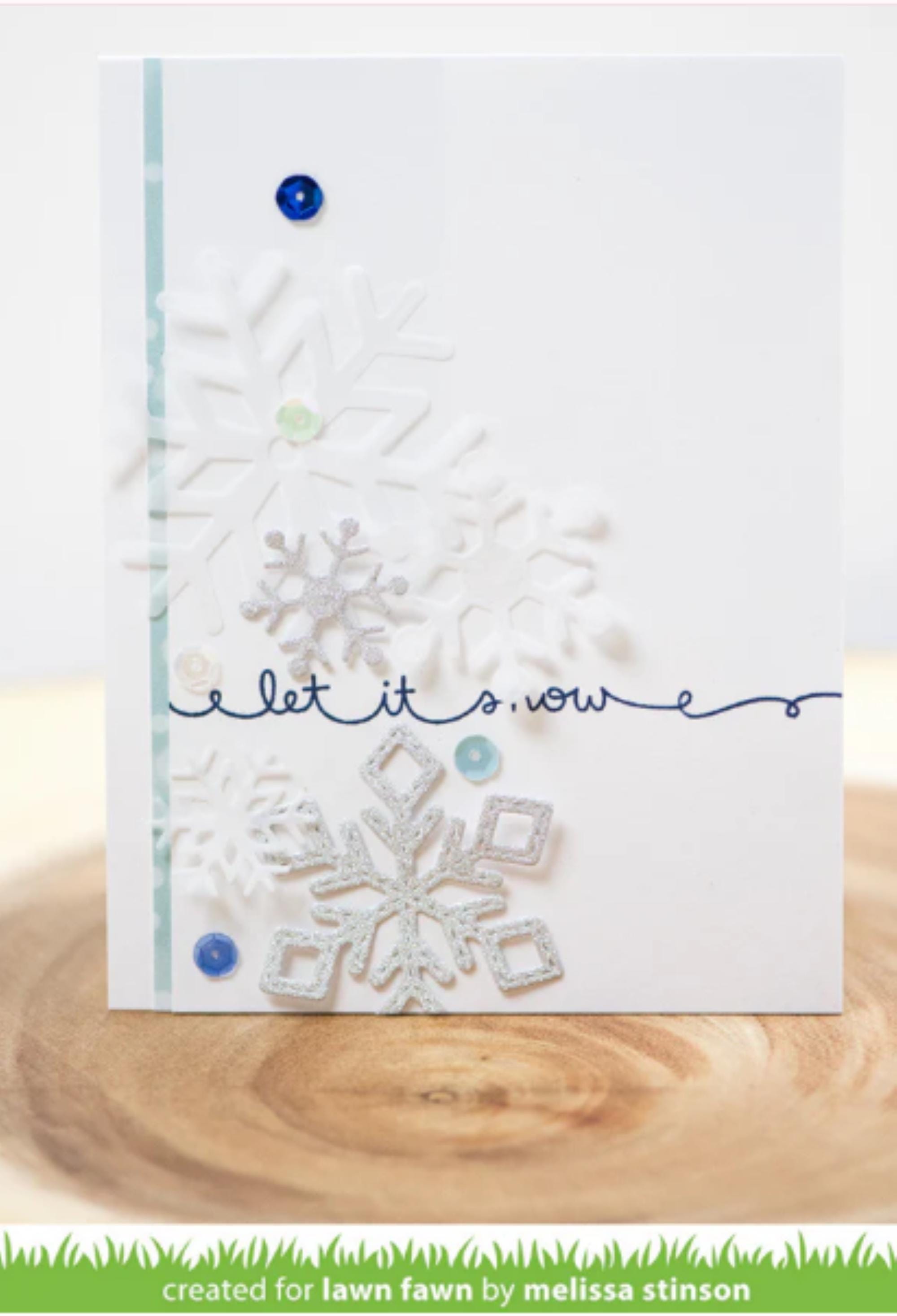 Lawn Cuts Mini Snowflakes Die Lawn Fawn 995 - Etsy