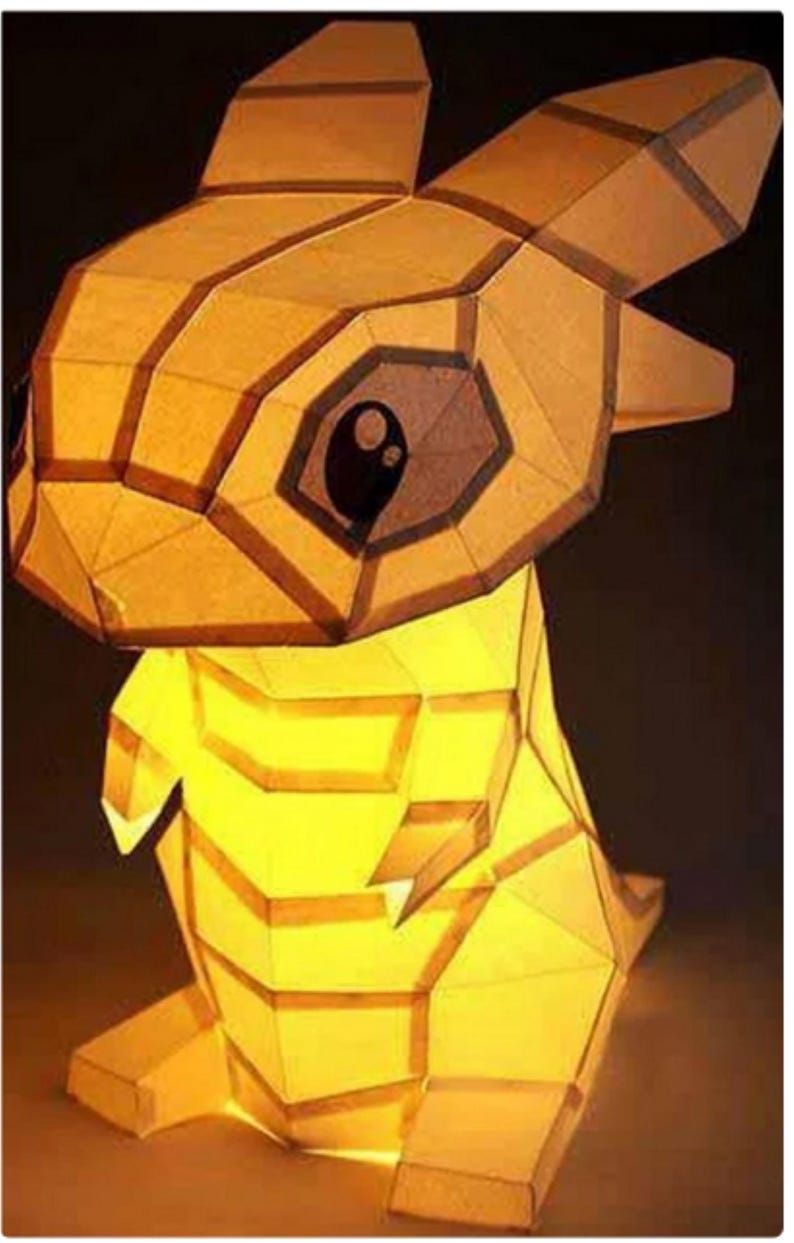 Papercraft World DIY Paper Model & Lamp Accessory US Model Discontinued ...