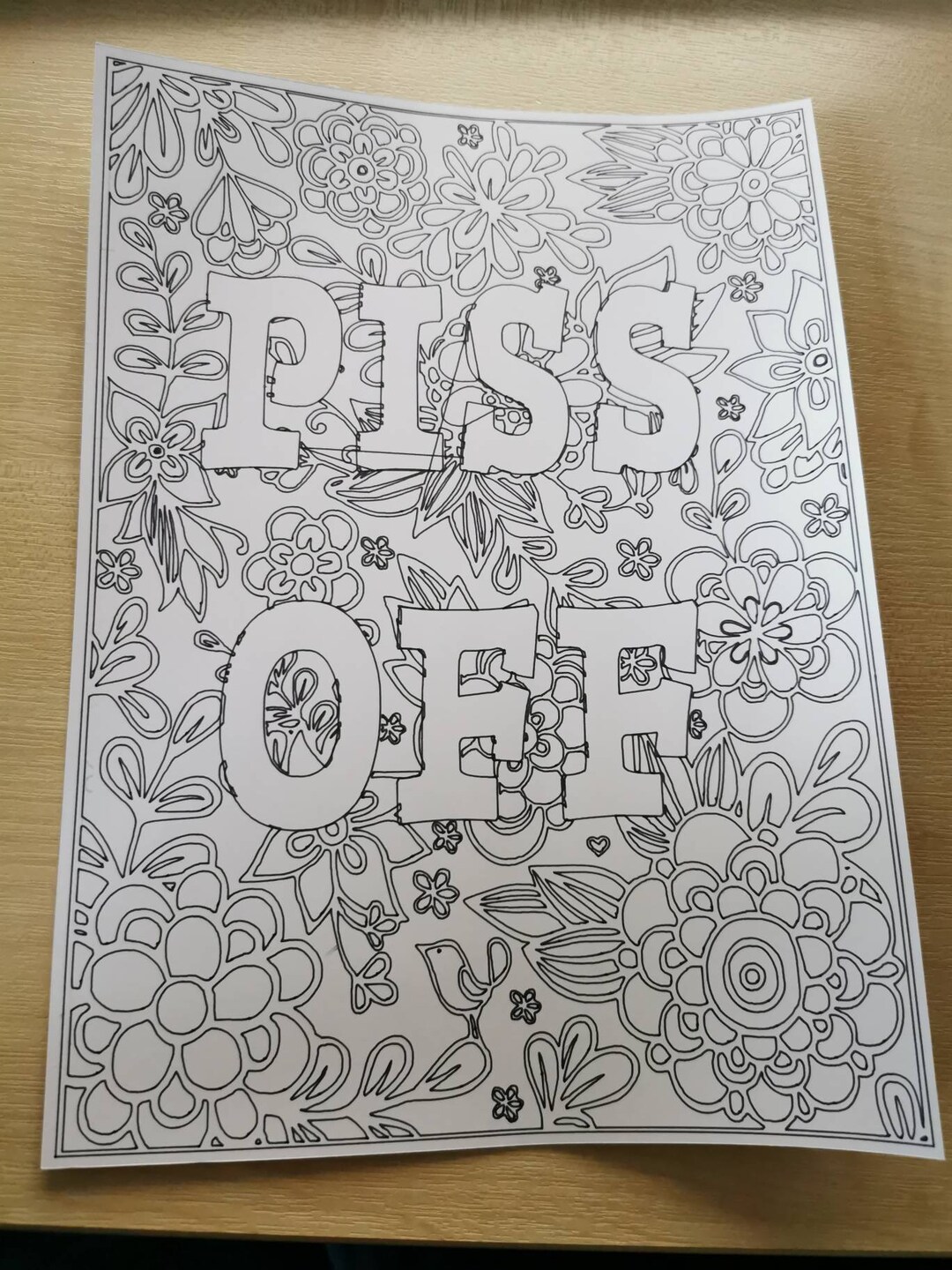 Adult Coloring Pages contains Sweat Words - Etsy