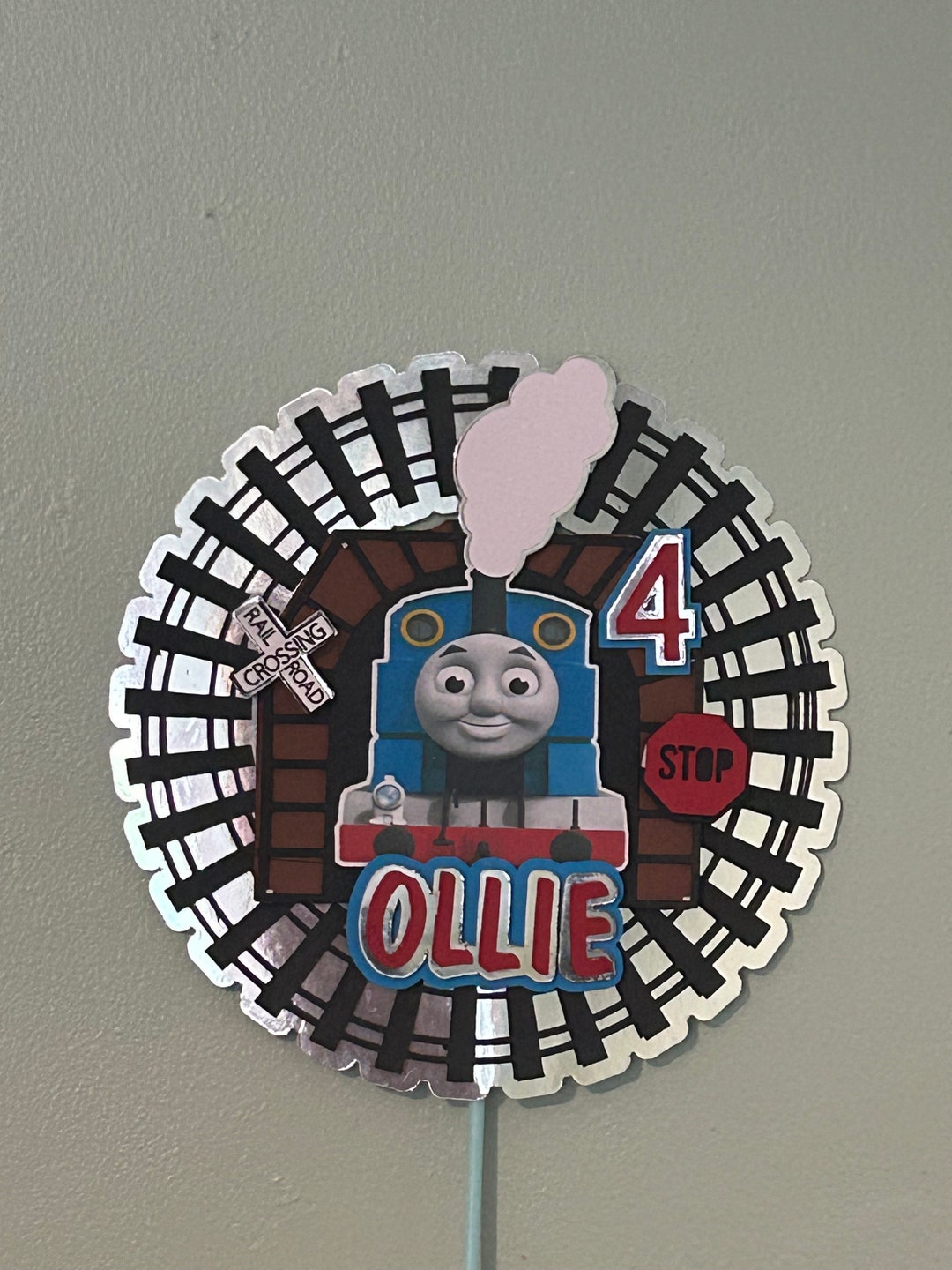 Thomas the Tank Cake Topper Party Birthday Cake Topper - Etsy