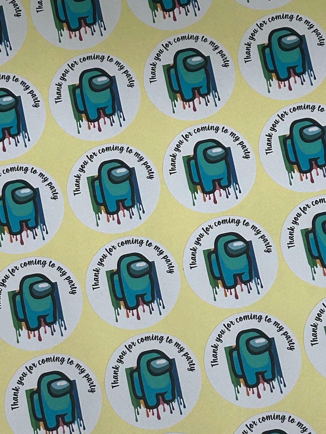 Among Us Stickers Party Stickers Birthday Sweet Cones - Etsy