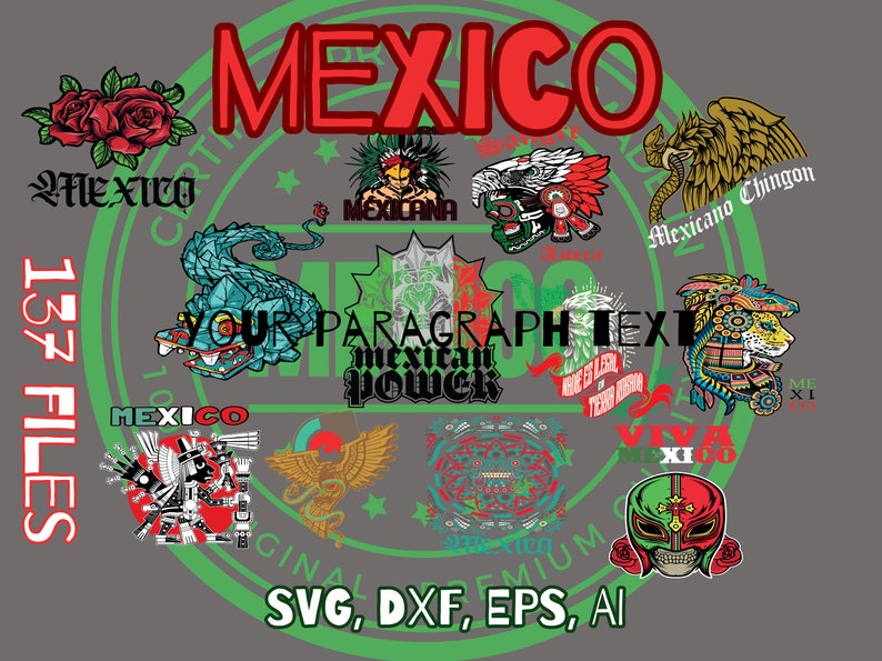 Mexican Cut Files SVG DXF EPS Ai - Etsy