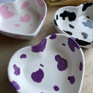 Cow Print Trinket Dish/tray - Etsy