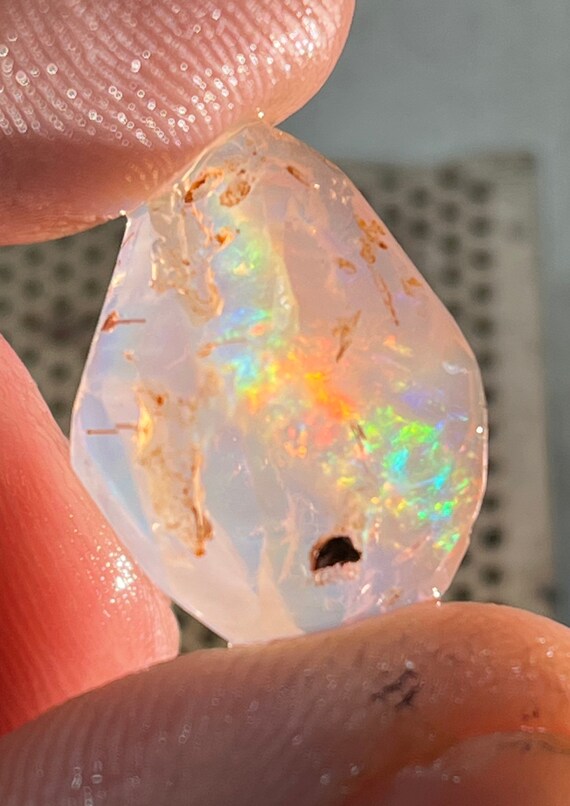 3316 Natural Contraluz Rough Mexican Fire Opal 14ct 21x15x10mm | Etsy