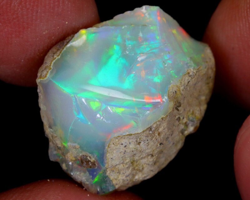 Ethiopian Welo Opal rough natural multicolor raw stone WR5541 | Etsy