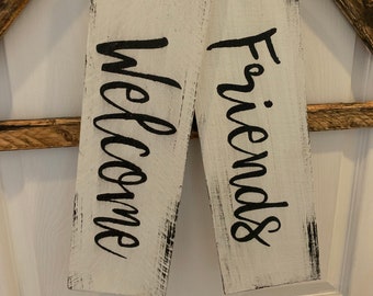 Welcome Friends Door Tags - Etsy