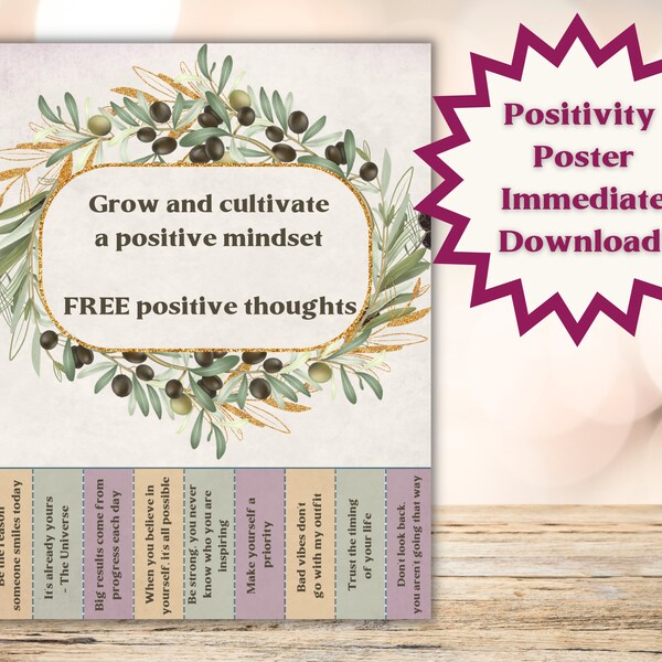 Positive Thoughts - Etsy