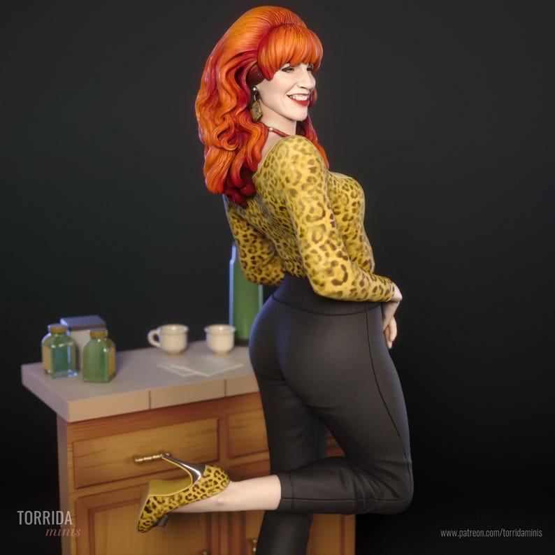 Peggy Bundy Resin Miniature Figurine - Unpainted Model (1/10 1/6 1/8 ...